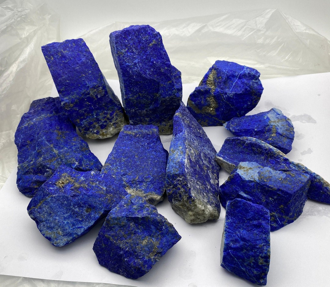 Raw Lapis Lazuli 2000 Grams Stunning Quality Royal Blue, Rough Lapis ...