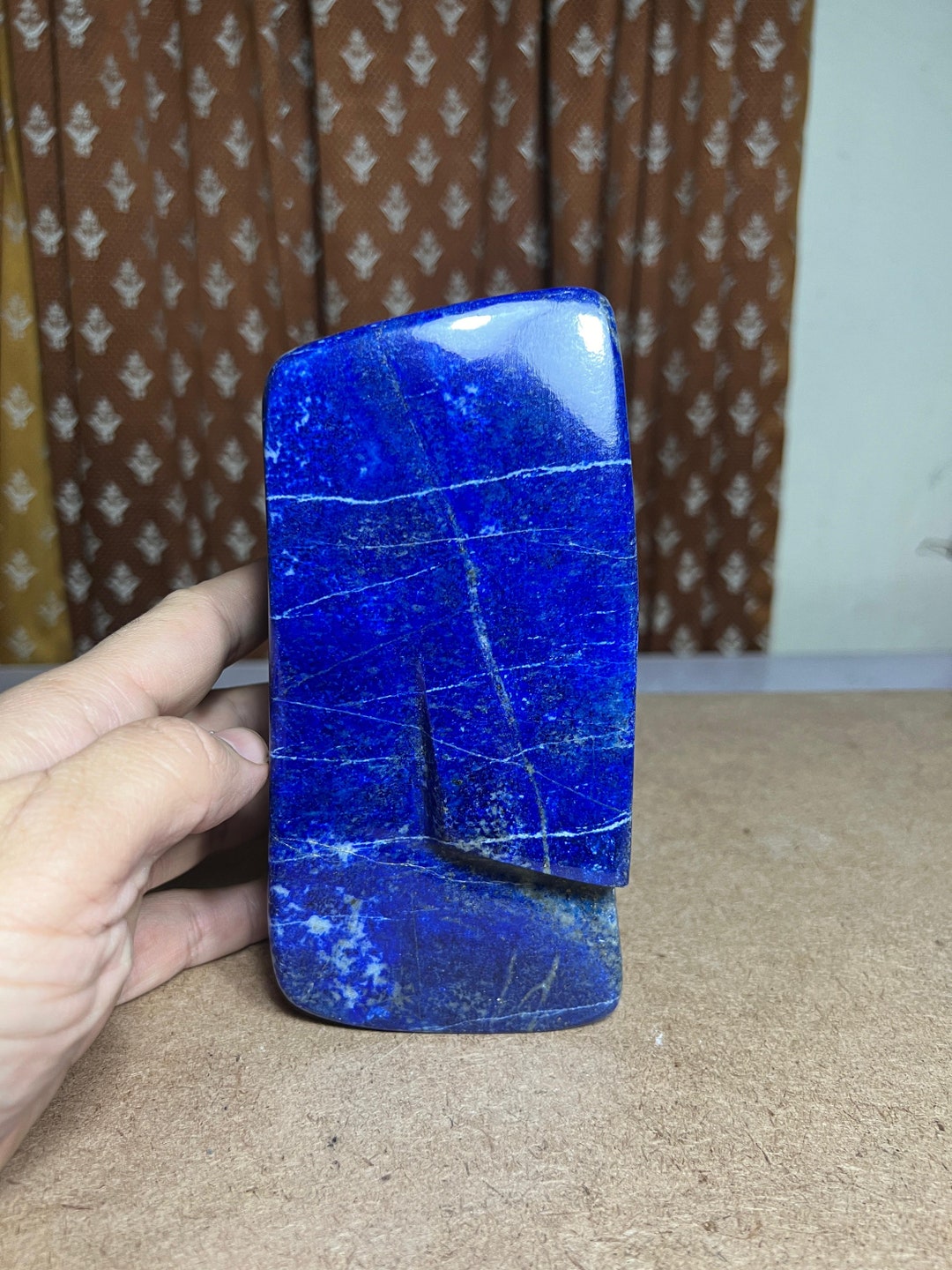 Lapis Lazuli Freeform, 16 X 8 X 5cm,self Standing Azurite Geode, Royal ...