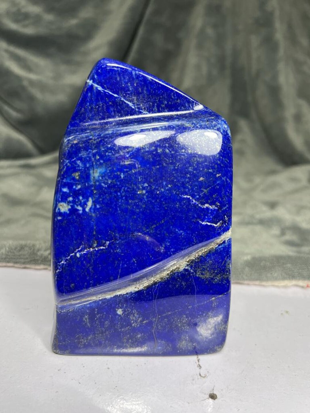 1240g Lapis Lazuli Freeform,natural Lapis Lazuli ,both Side Blue Color ...