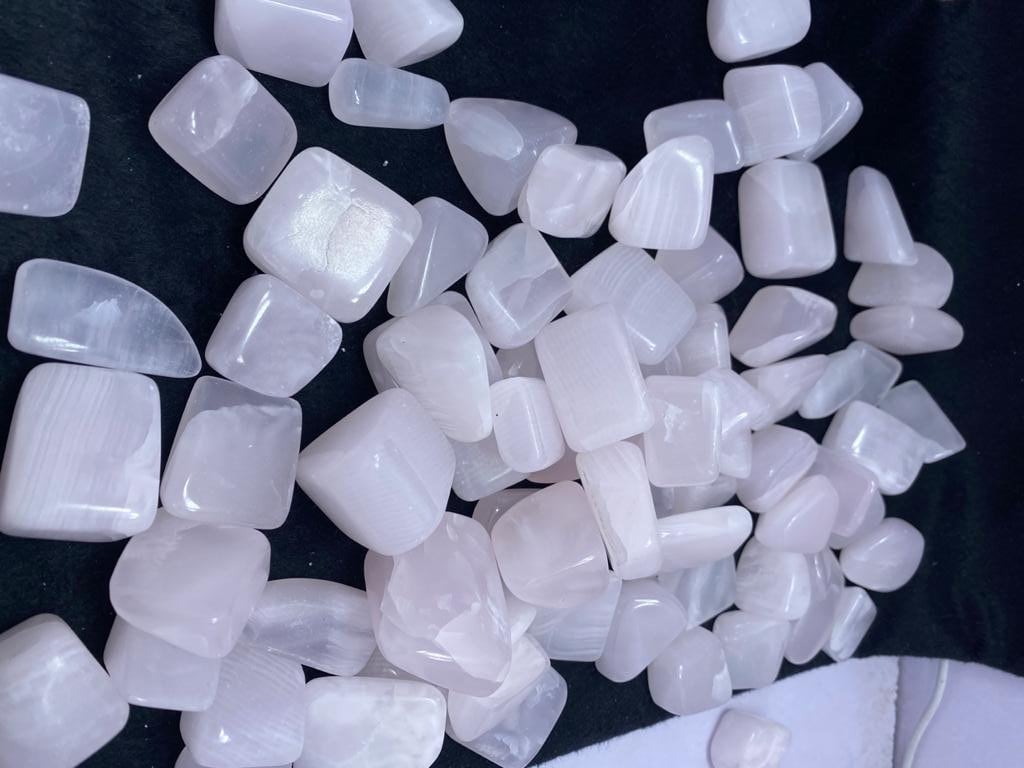 Pink Mangano calcite Tumble top quality Pink tumbles Crystal | Etsy