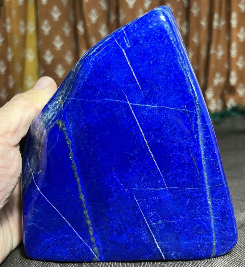 Navy Blue Lapis Lazuli Freeform Sculpture (2.6kg) - Etsy