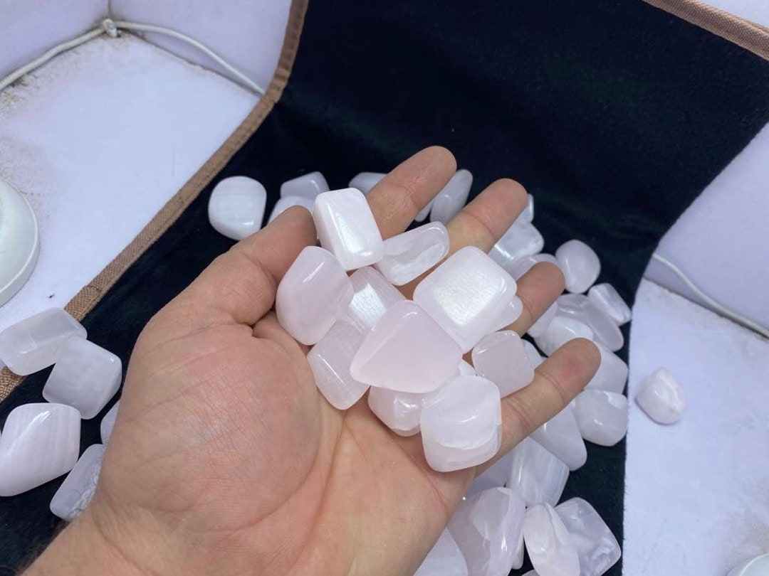 Pink Mangano Calcite Tumble Stones, Crystal Healing, 2kg Lot - Etsy