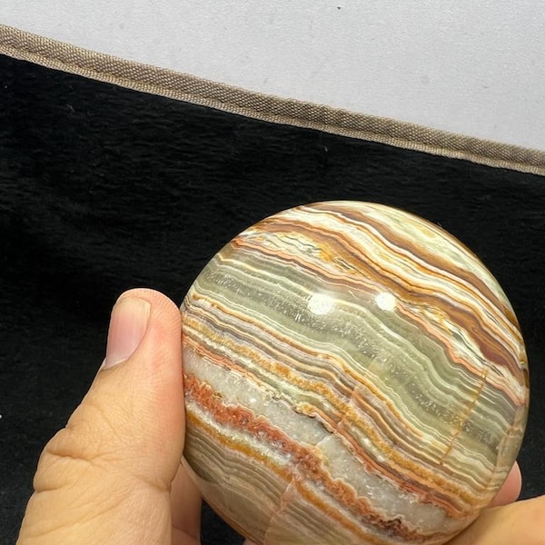 Green Banded Onyx Sphere - Etsy