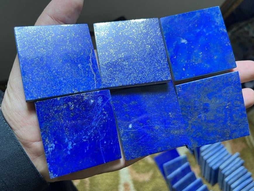 Lapis Lazuli Tile 2x25.08x5.08cm Top Quality Lapis Tiles 50 Pieces Wholesale Lot ,home , Office ...