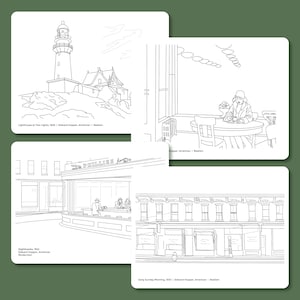 Edward Hopper Coloring Sheets - Etsy