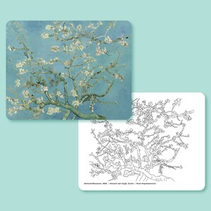 Vincent Van Gogh Coloring Sheets - Etsy