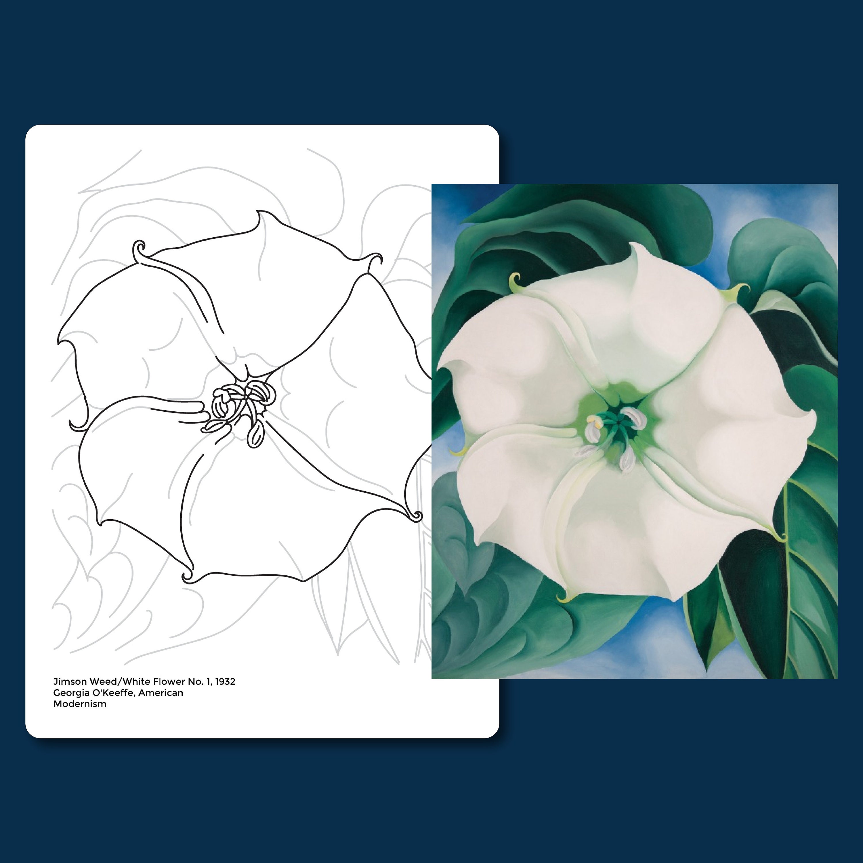 Georgia O'keeffe Coloring Sheets - Etsy UK