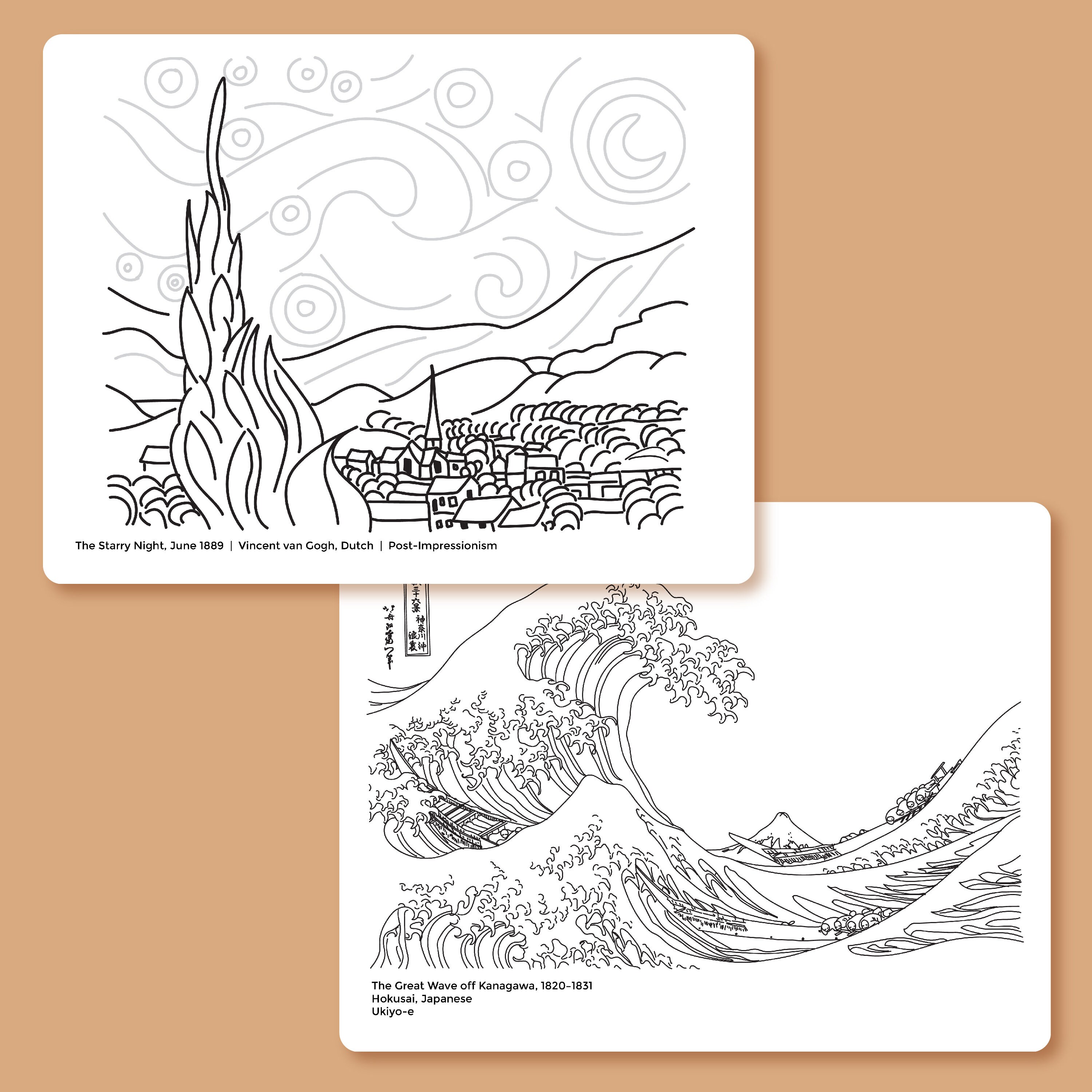 Impressionism Coloring Sheets