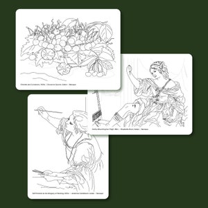 Baroque Artists Coloring Sheets - Etsy