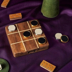 Wooden Ti-ta-to Board Game - X.O.X Game - Wooden Classic Game ...