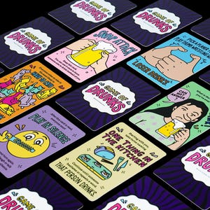 Playing Card Game of Drunks - Family Game Night - Drunk Card Game ...