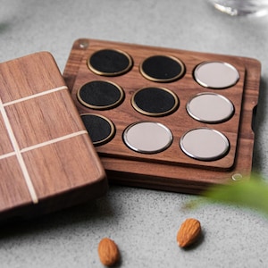 Wooden Tic Tac Toe Board Game - XOX Game - Wooden Classic Game ...