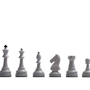 Bespoke Chess Pieces Only, Large Chess Pieces, King Size 3.6", Resin ...