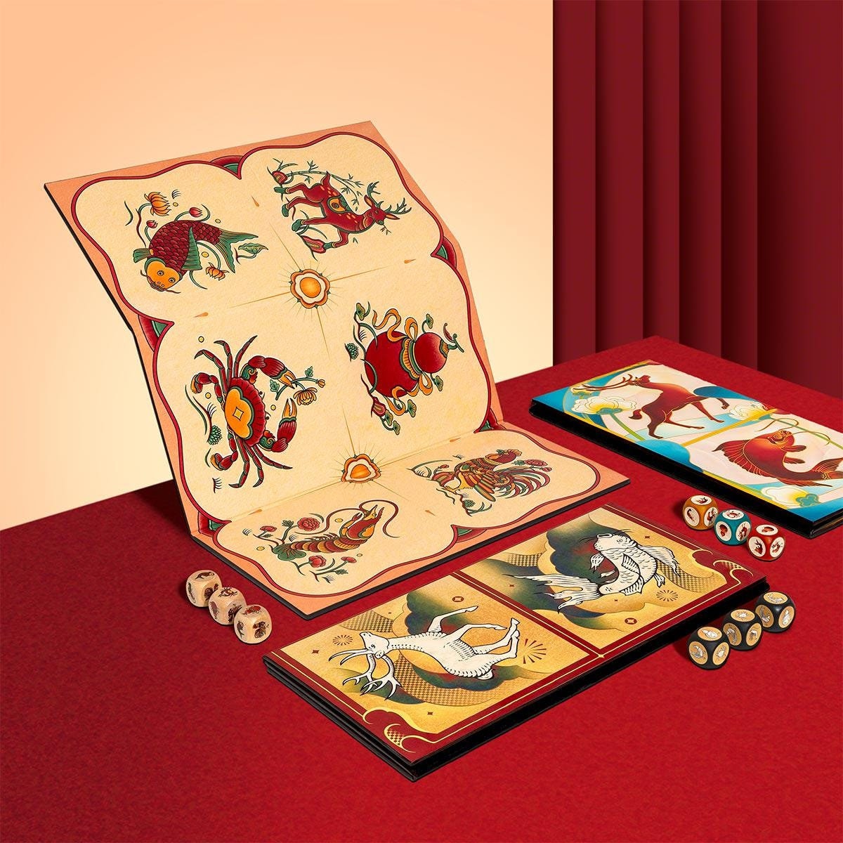 Vietnamese Bau Cua Tom Ca - Gourd-crab-shrimp-fish Game - Lucky Game ...