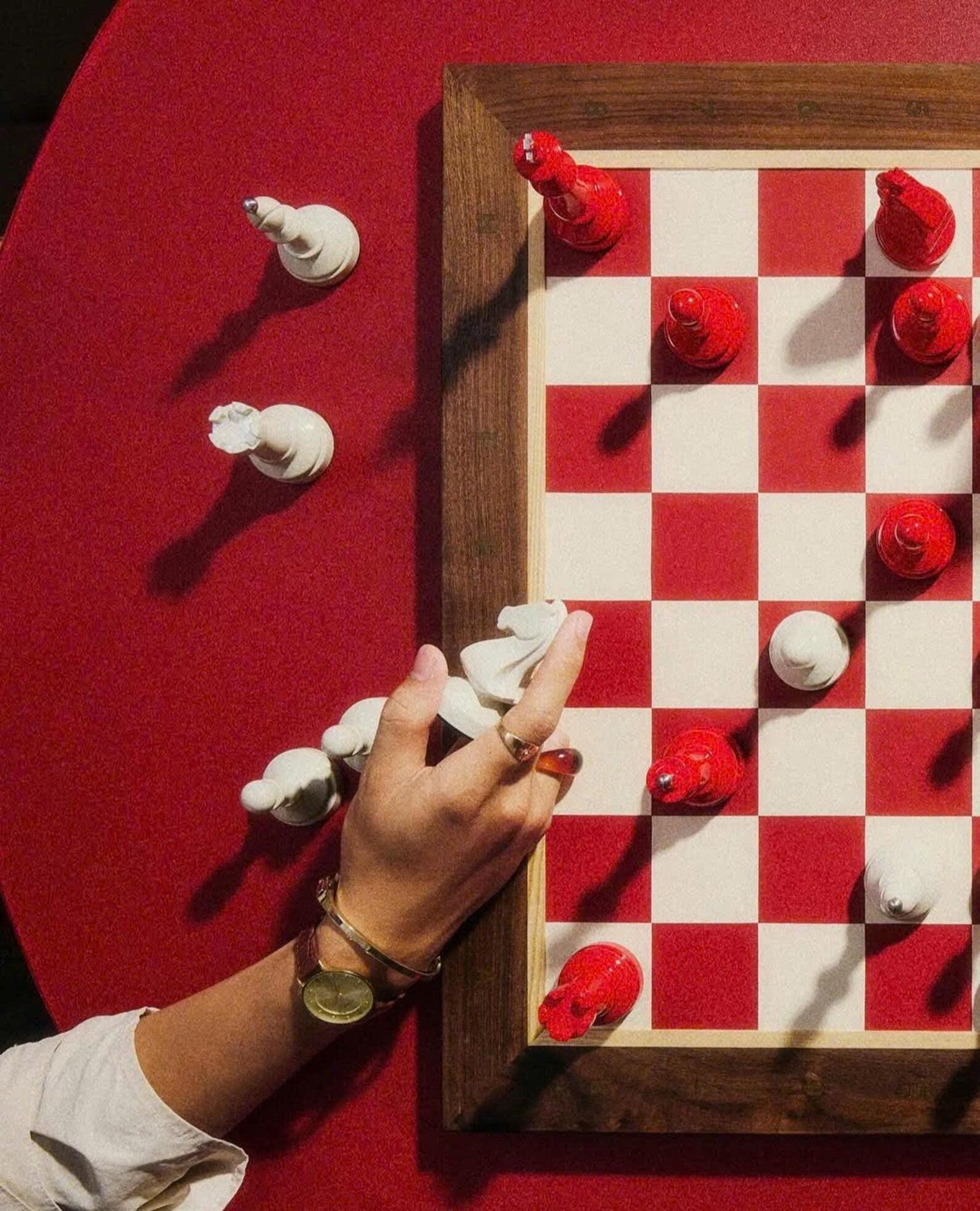 Bespoke Tournament Chess Set, Large Chess Board, Wooden Leather ...
