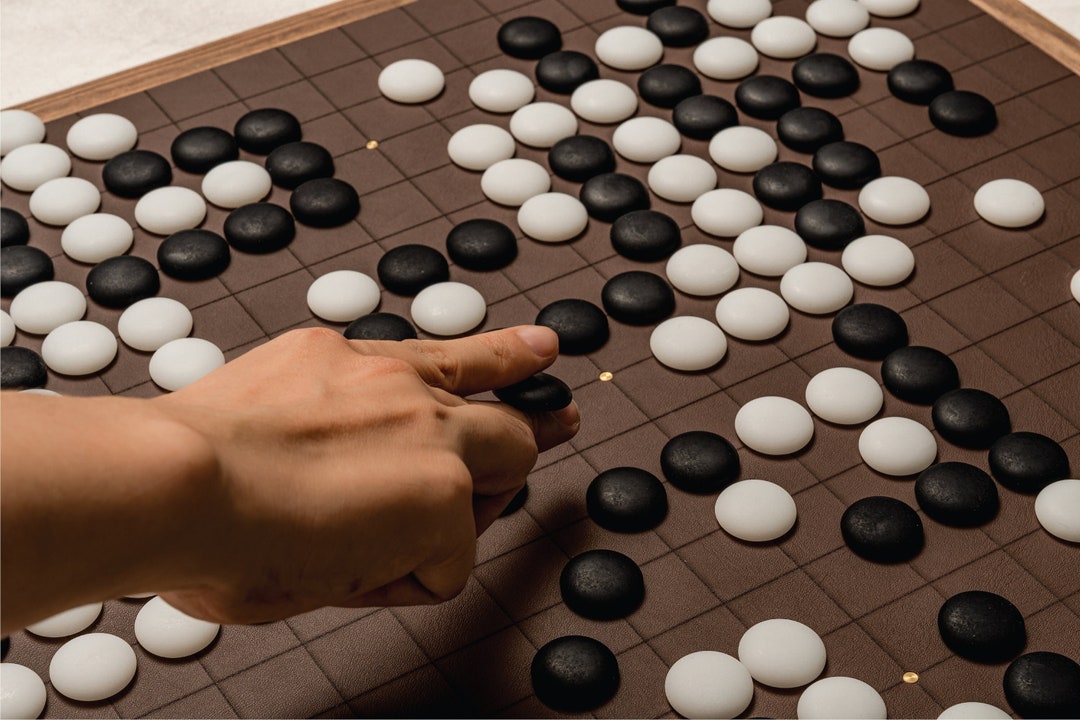 Go Board Game With Wooden Bowls and Stones - Go Chess Set - Japanese Go ...