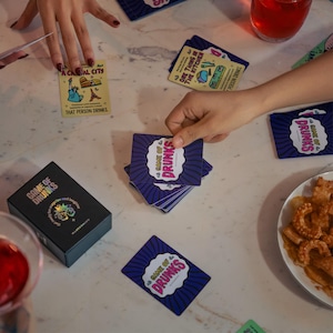 Playing Card Game of Drunks - Family Game Night - Drunk Card Game ...