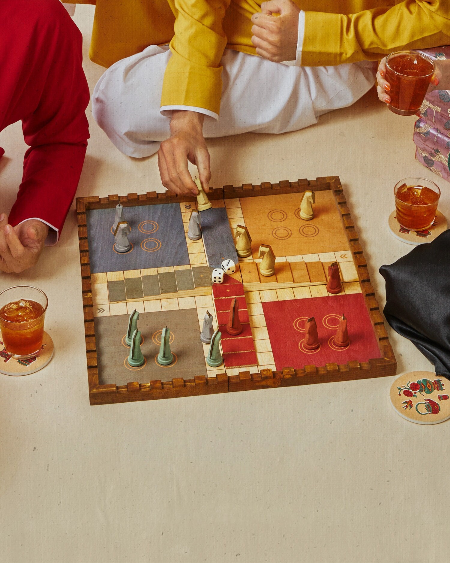 Premium Wooden Ludo Board Game – Vietnamese Cờ Cá Ngựa Board Game ...