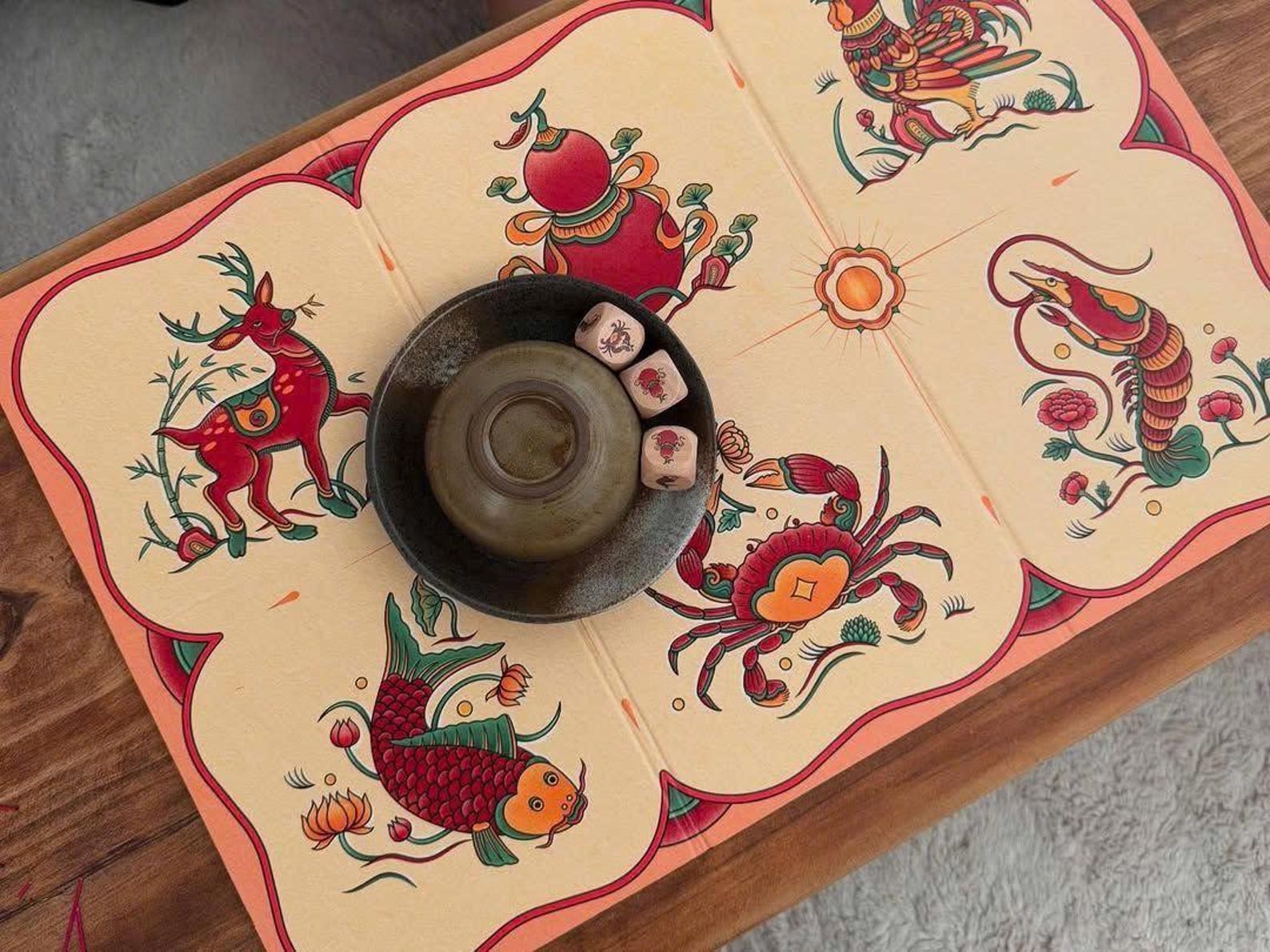 Gourd-crab-shrimp-fish Game - 'Ý Giao' Edition - Traditional Tet Games ...