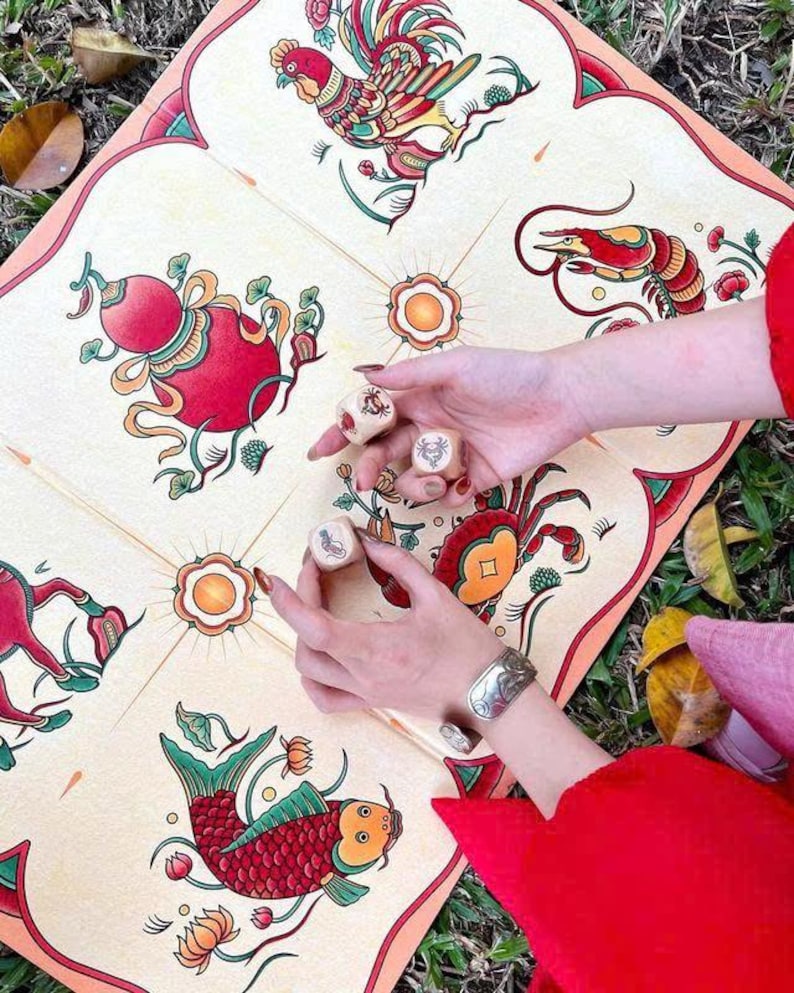 Gourd-crab-shrimp-fish Game - 'Ý Giao' Edition - Traditional Tet Games ...