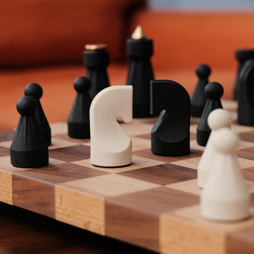 Luxury Chess Set, Regal Chess Set, Walnut-beechwood Chess Board ...