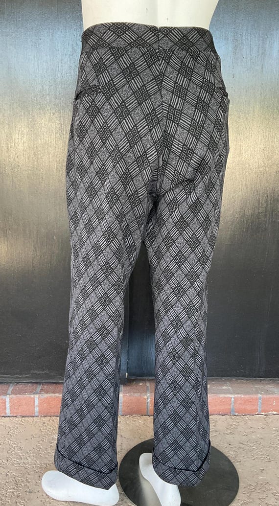 1970s dark gray men’s flare leg slacks vintage - Gem