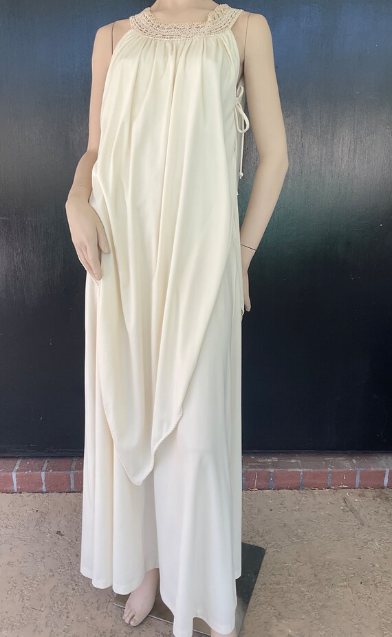 vintage 70s white dress - Gem