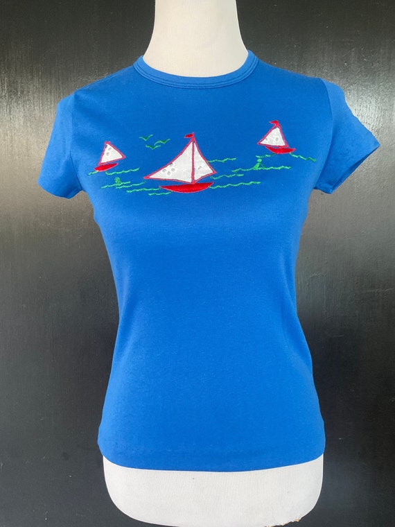 1970s blue Stuffed Shirt shirt - Gem