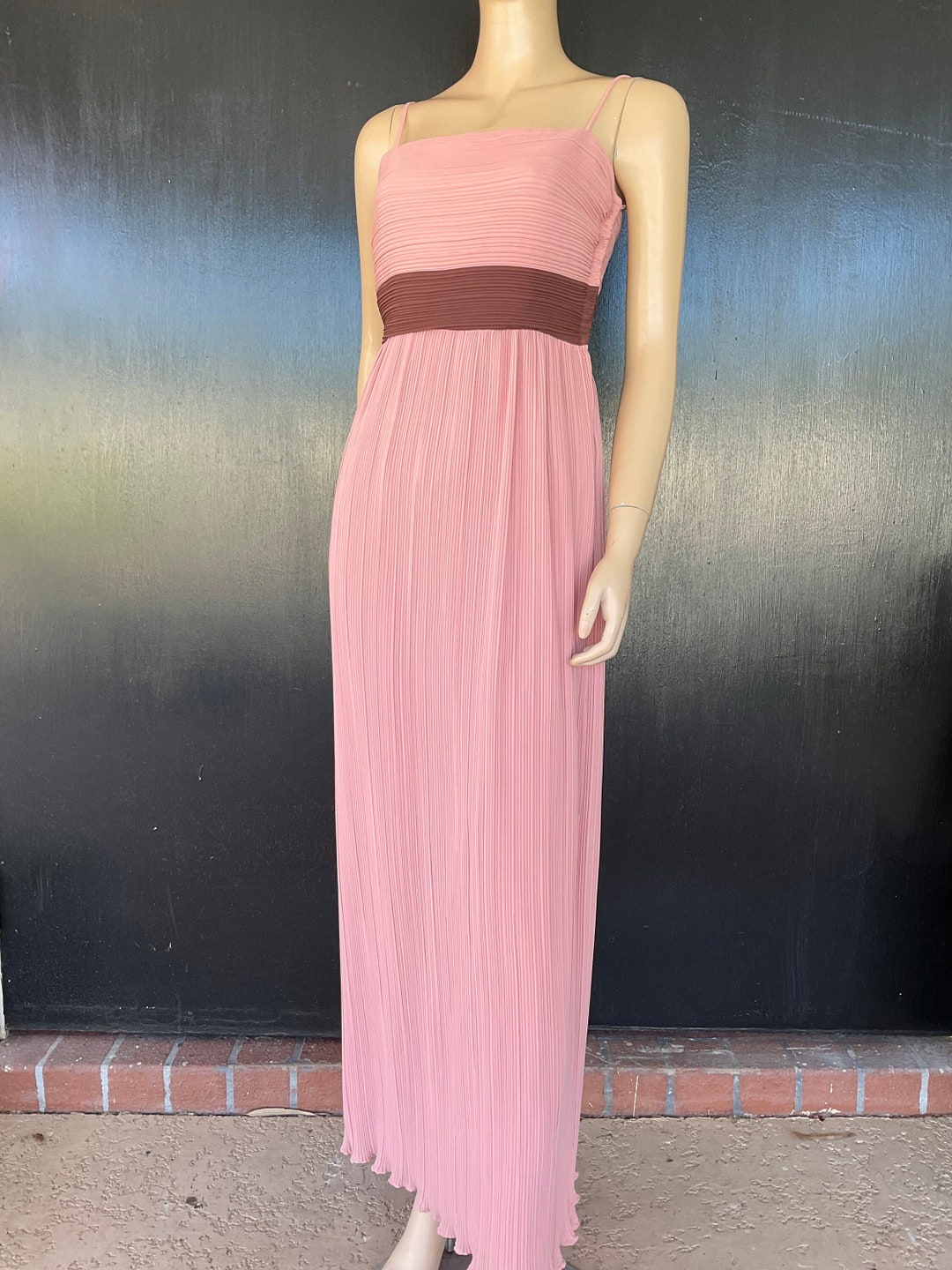 1970s Mauve Jack Bryan Dress - Etsy