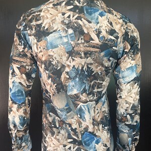 1970s Blue, Gray and White Alan Stuart Shirt - Etsy