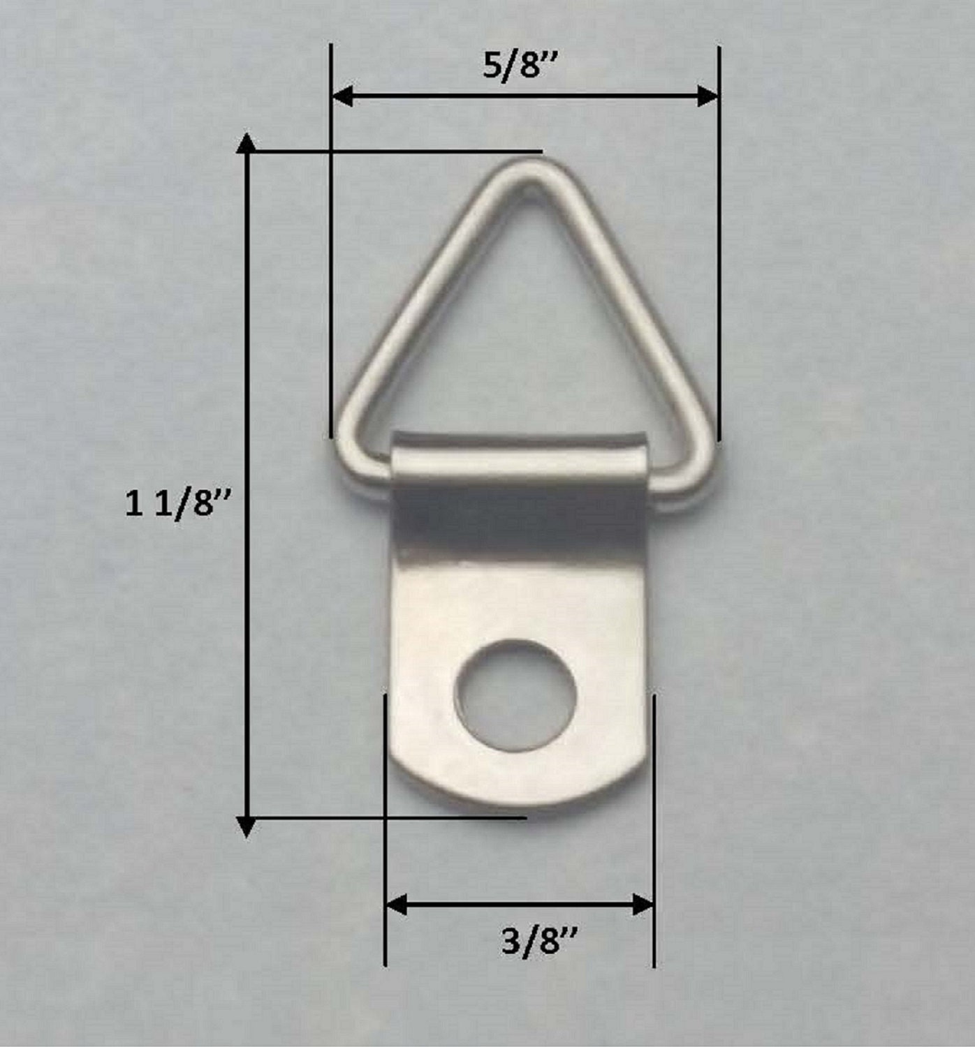 1 1/8'' Triangle D Ring Strap Hanger. for Picture and Canvas Hanging ...