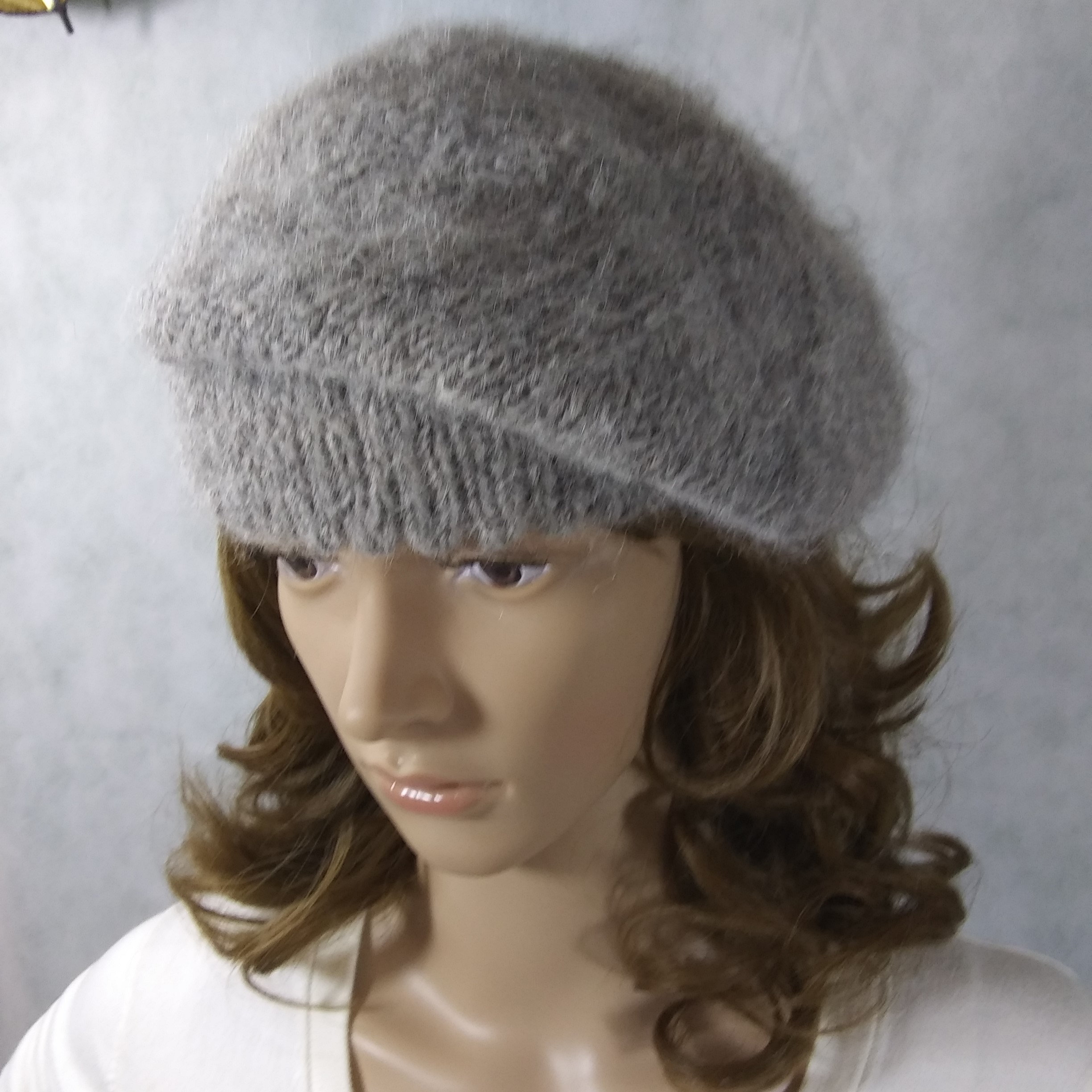 Stone Suri Alpaca/wool/nylon Beret - Etsy