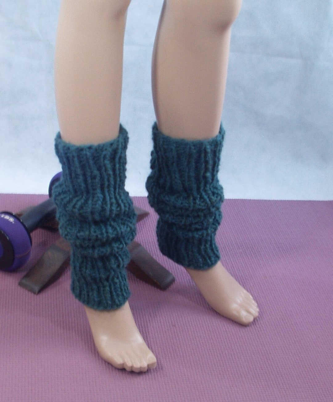 Teal Heather Bulky Wool Ribbed Leg Warmers - Etsy