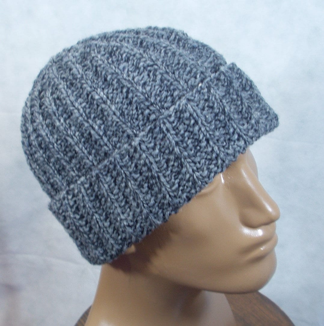 Black Ragg Wool Cabled Watch Cap - Etsy