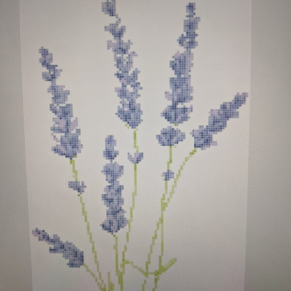 Cross Stitch Pattern Lavender - Etsy