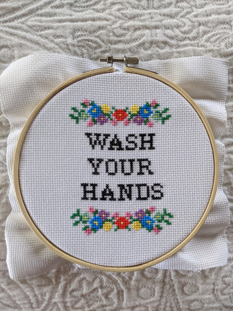 Wash Your Hands Social Distancing Modern Subversive Cross Stitch ... Wash Your Hands Social Distancing Modern Subversive Cross Stitch ...