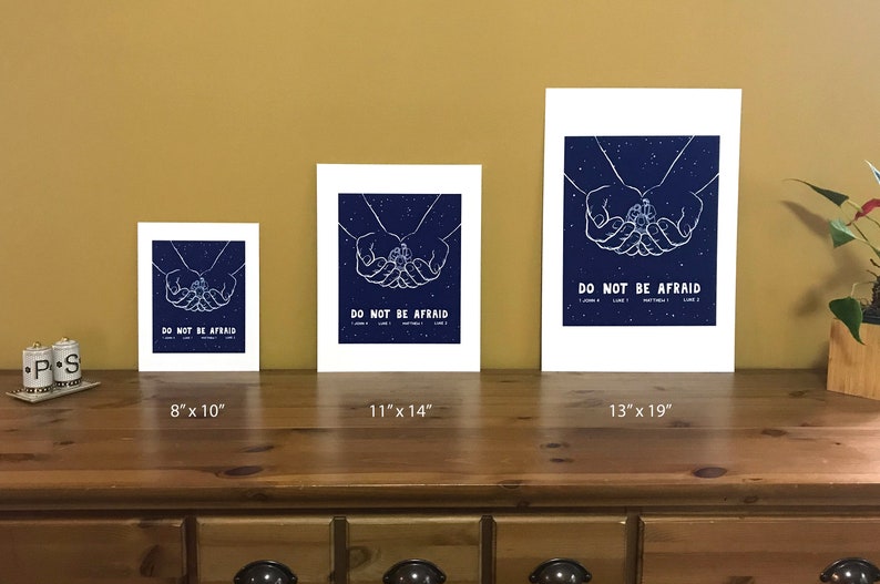 Do Not Be Afraid Art Print - Etsy