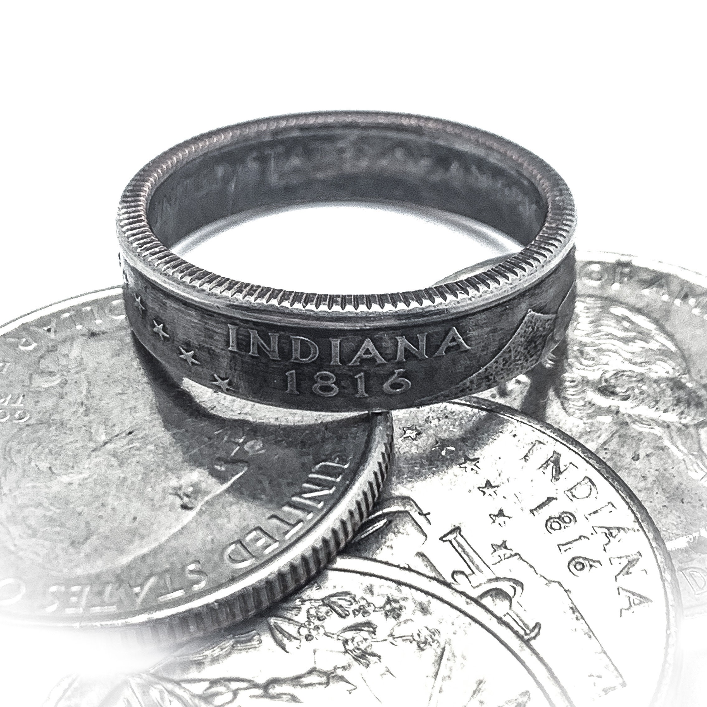 US State Quarter Coin Ring ANY STATE Sizes 6-12 - Etsy