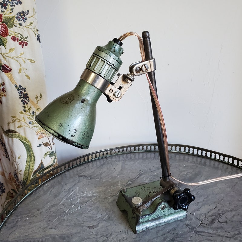 Antique Desk Lamp - Etsy