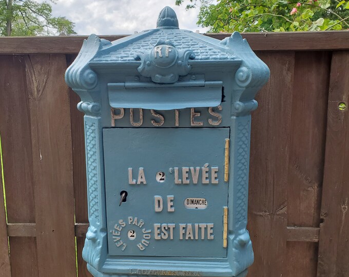 Antique French Post Box / Antique 1900 Mailbox / French Antique ...