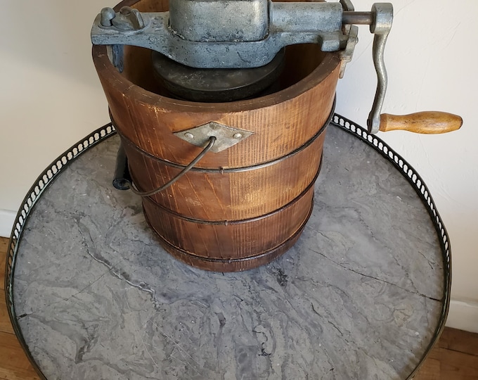 A Vintage Ice Cream Churn / 1930s Ice Cream Machine by GEM USA / Fully ...