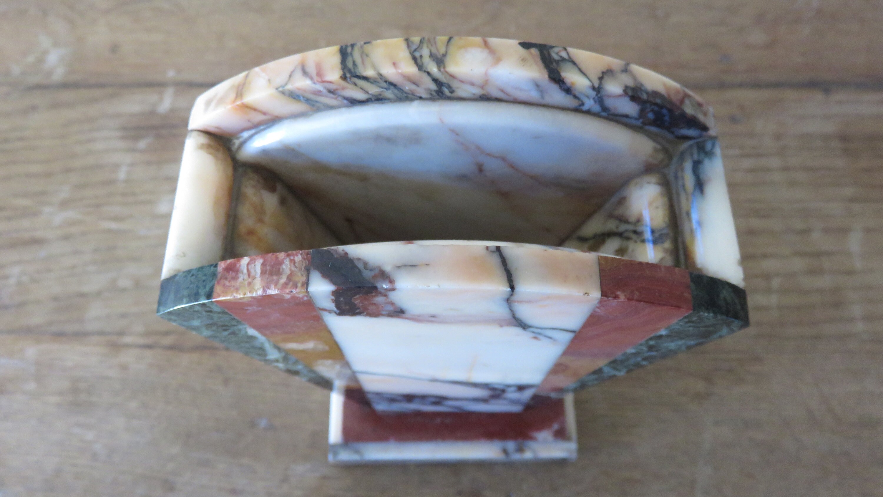 Art Deco Marble/granite Clock / French Marble Clock With Vases | Etsy