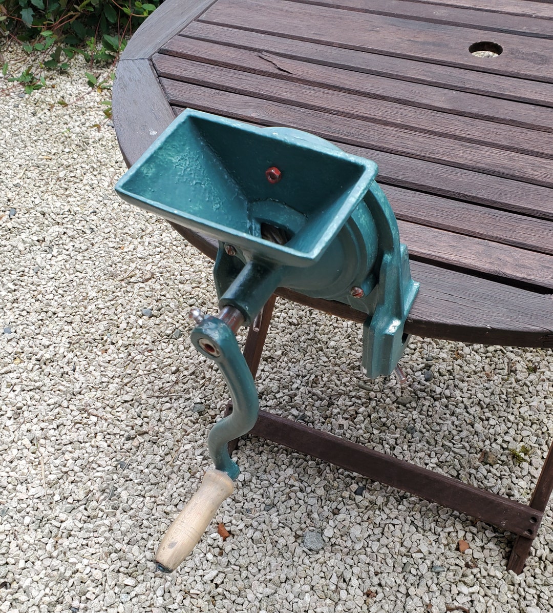 French Vintage Grain Mill / Cast Iron Grain Mill / French Pulse Grinder ...