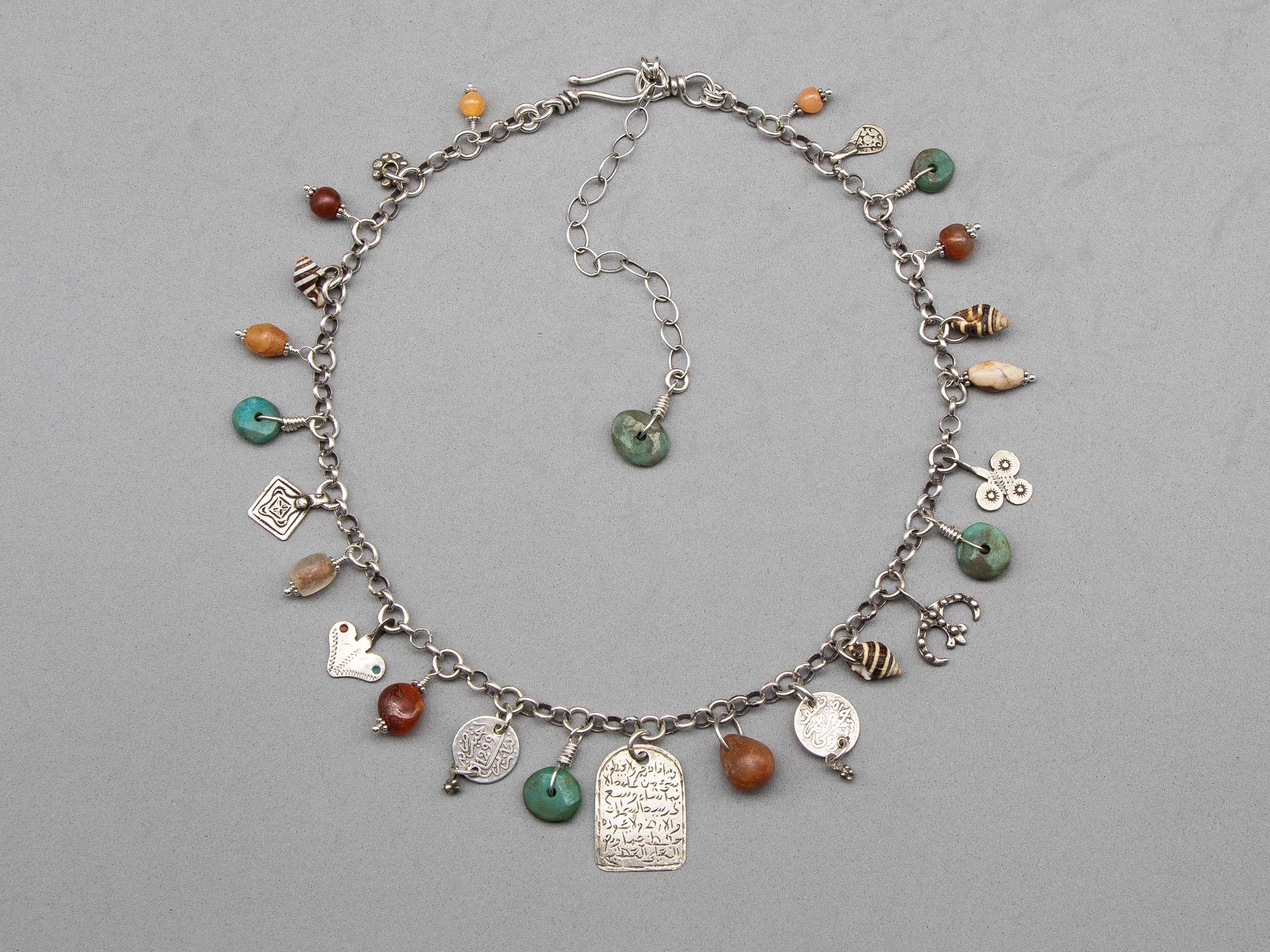 Moroccan Charm Necklace Berber Amulets Amazonite Zebra - Etsy