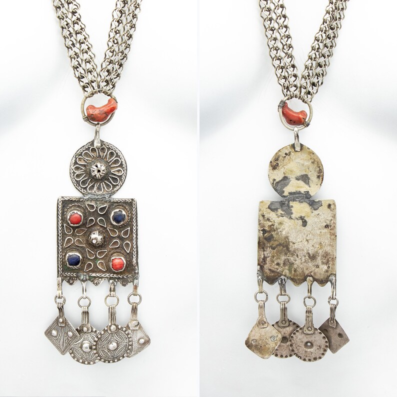 Moroccan Tanit Pendant Necklace, Faouzy Mghatete Marrakech Designer ...