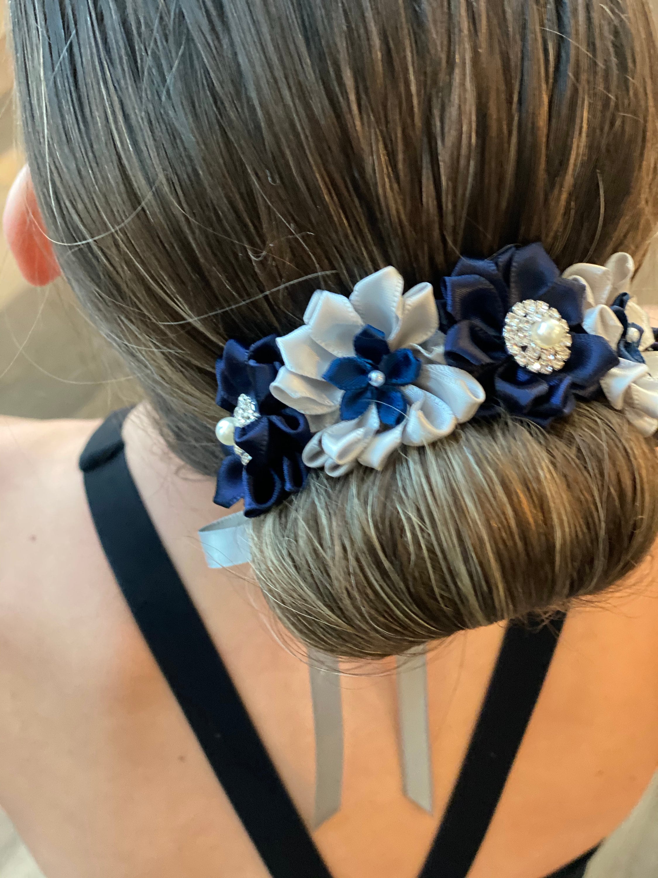 NAVY Ballet Bun Wrap Ballerina Bun Crown Ballet Bun Garland - Etsy