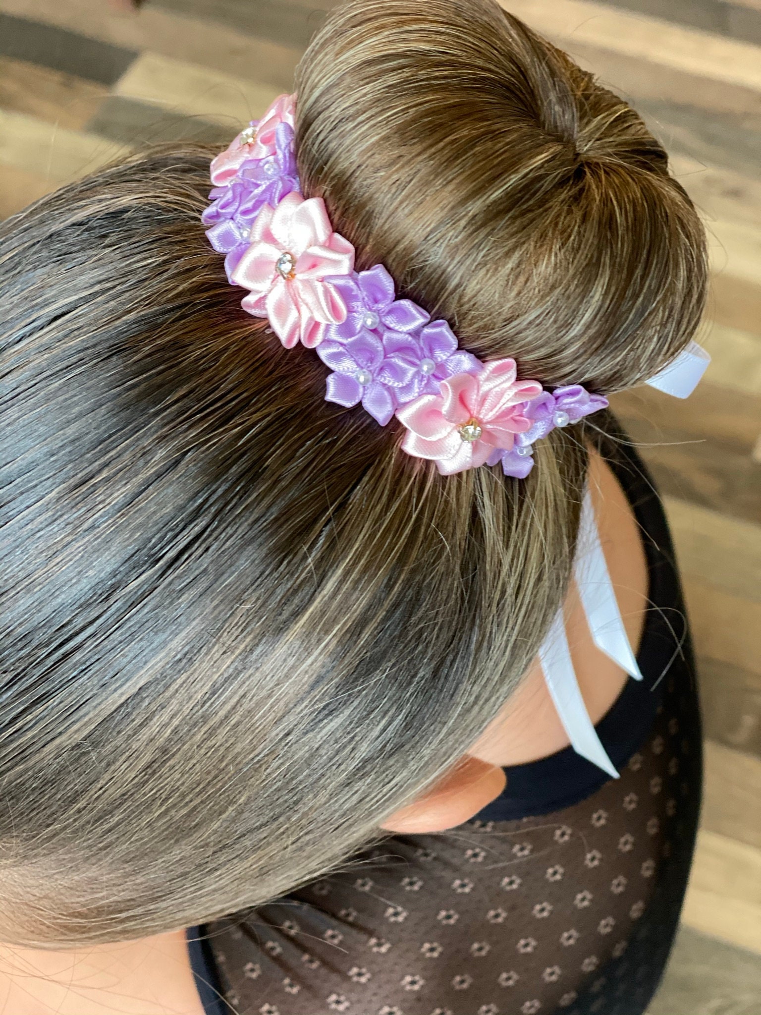 DELIGHTFULLY SWEET Ballet Bun Wrap Ballet Bun Crown | Etsy