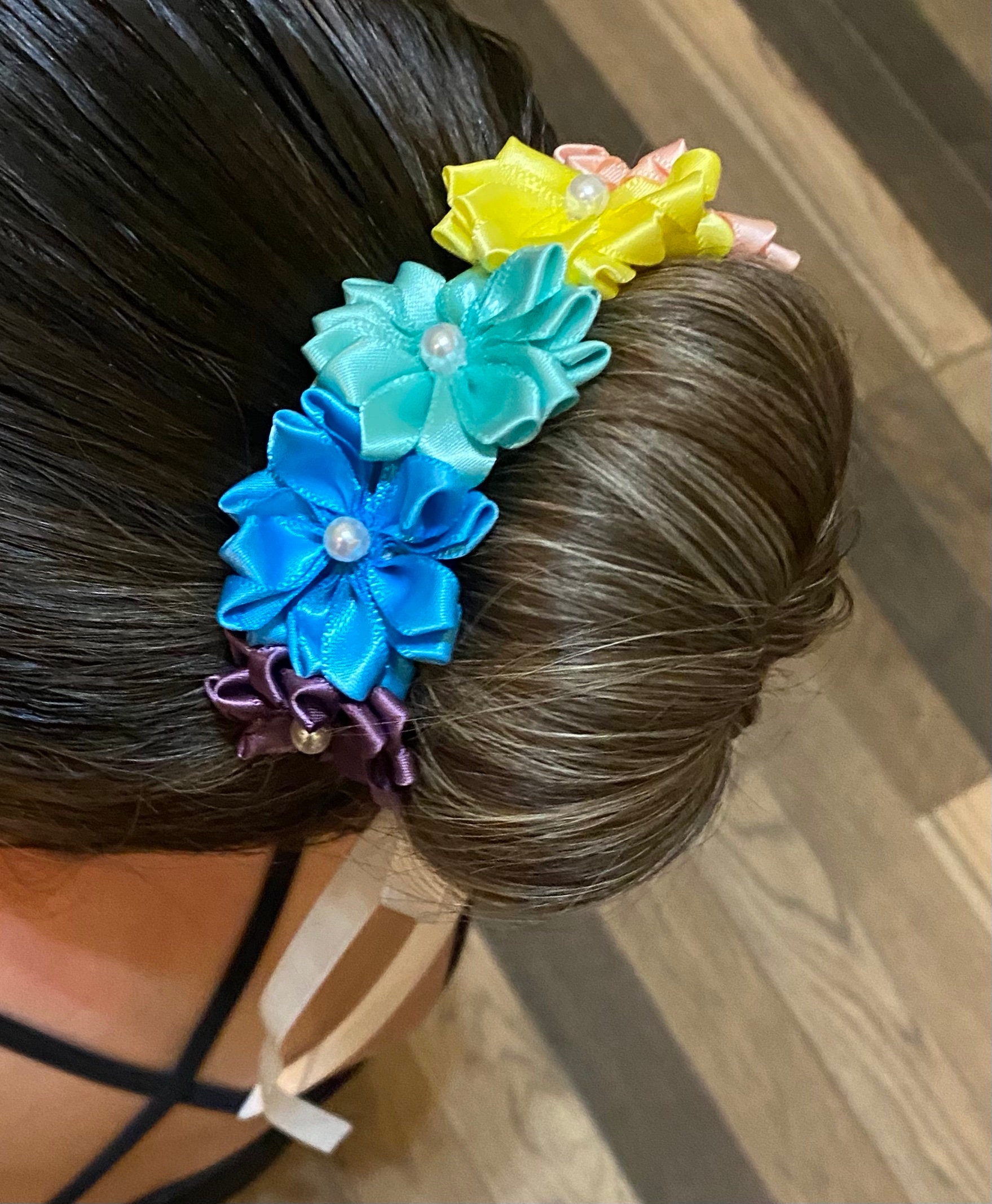 PASTEL RAINBOW Ballet Bun Wrap Ballerina Bun Crown Bun Hair - Etsy
