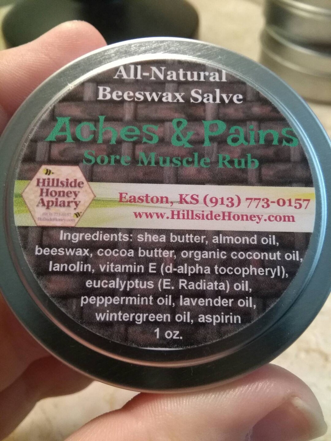 Free Shipping Eligible Aches & Pains Muscle Rub All-natural Beeswax ...