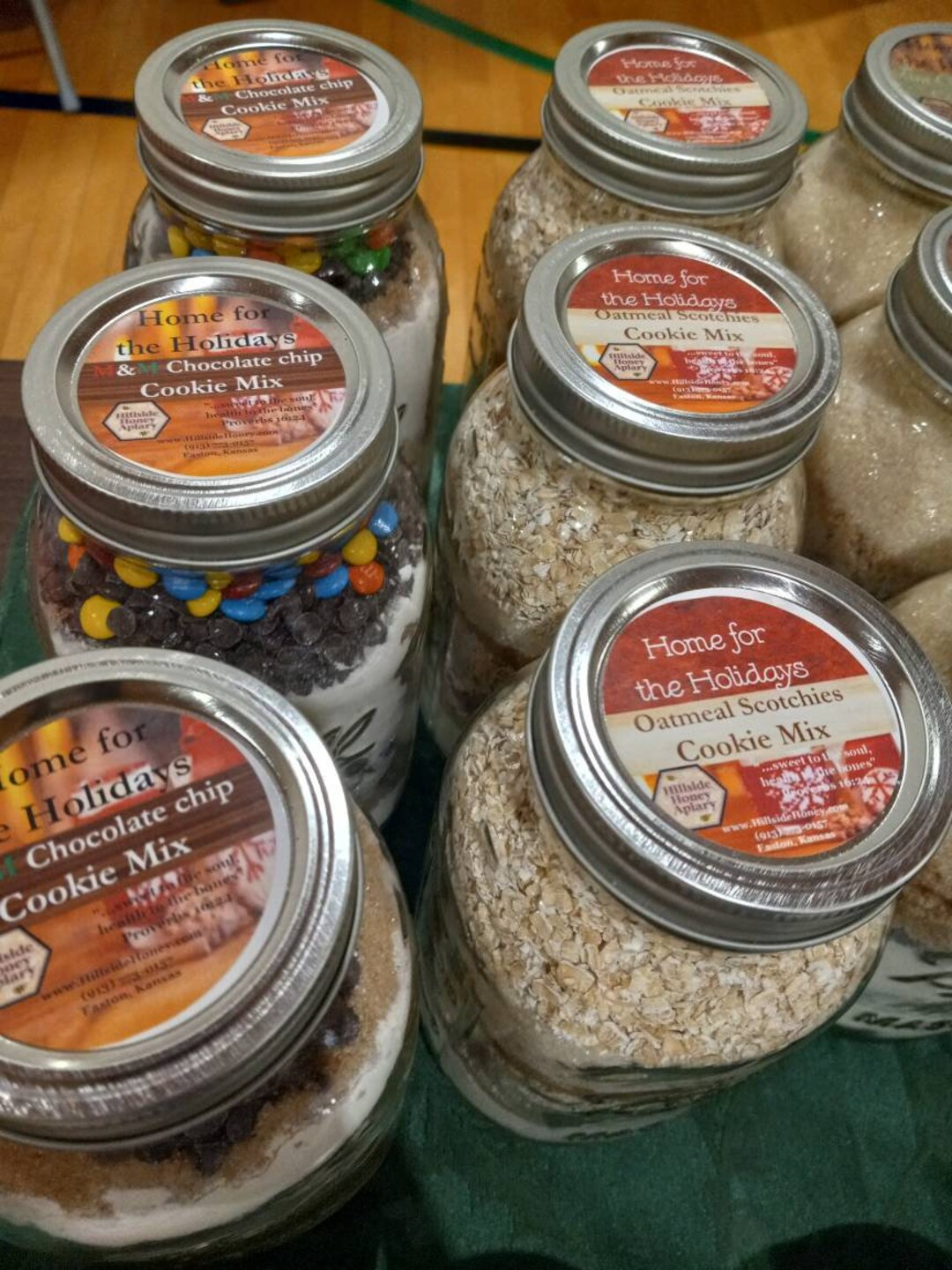 Farmer's Market Style Homemade Cookie Mason Jar Mixes We Sell These at ...